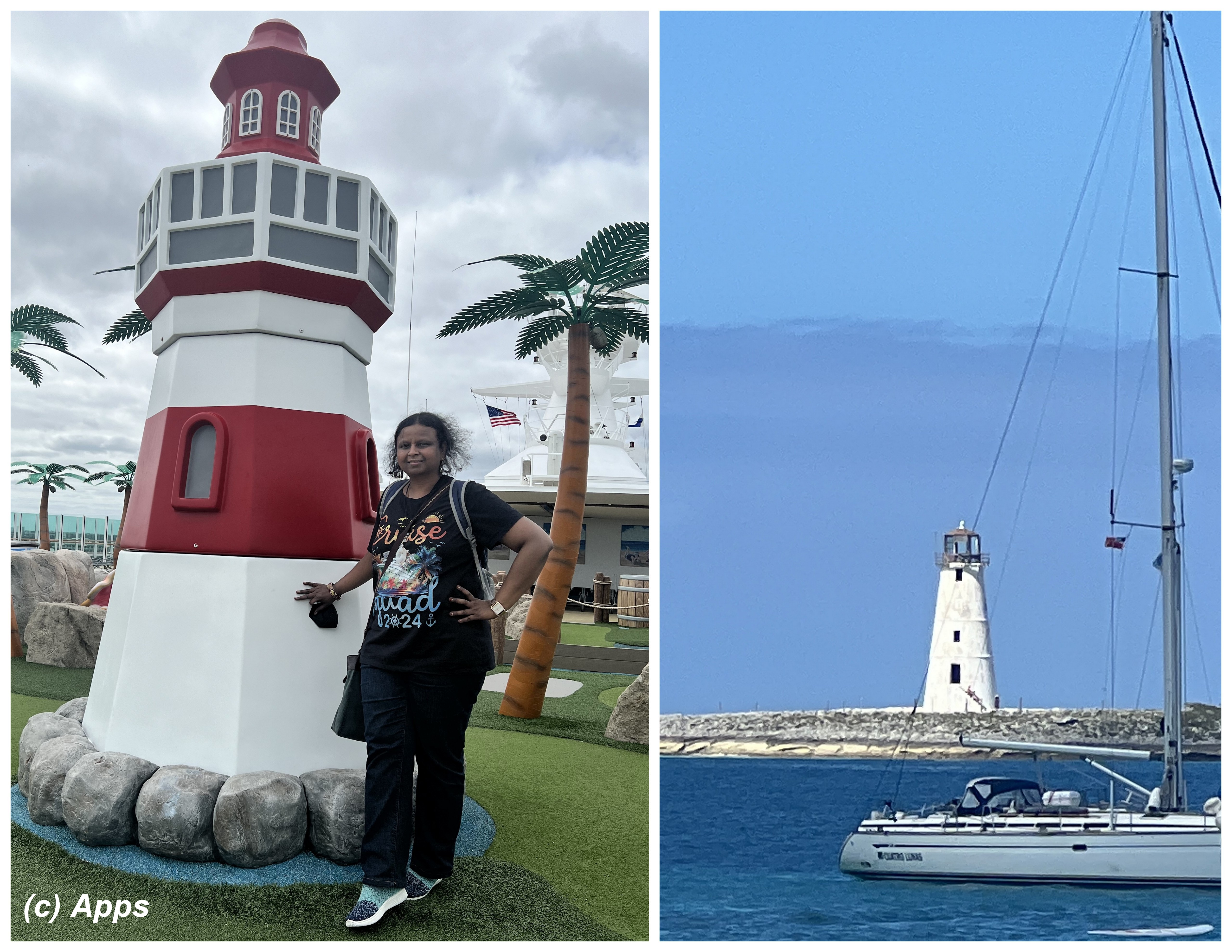 Beacons of Fire: Nassau Harbor Lighthouse, Paradise Island, Bahamas ...
